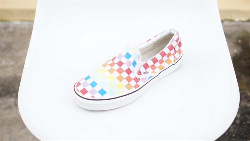 Giày Vans Slip on Mutil color 500714 2hand