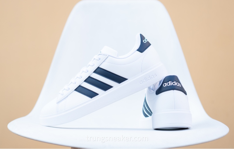 Giày Adidas Grand Court 2.0 White Navy GW9199