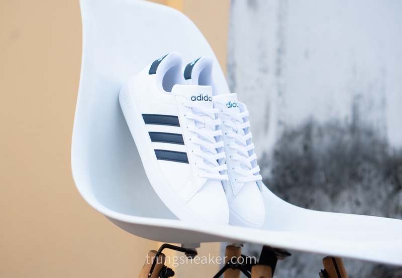 Giày Adidas Grand Court 2.0 White Navy GW9199