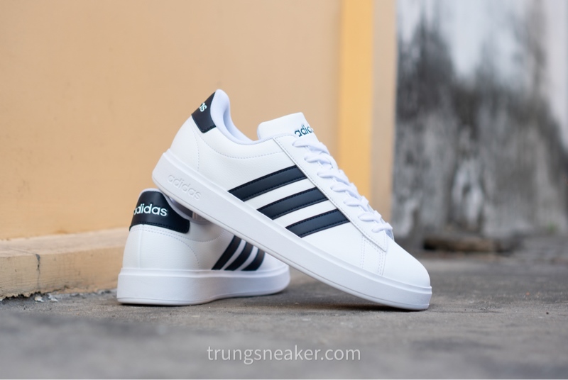 Giày Adidas Grand Court 2.0 White Navy GW9199