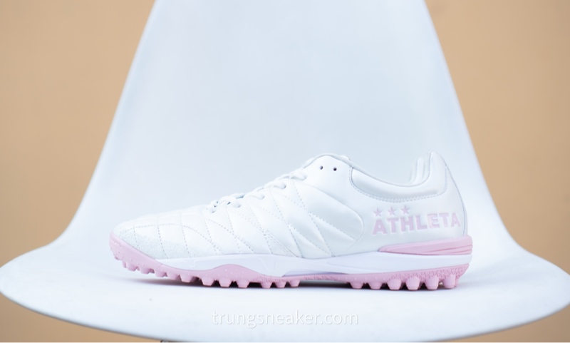 Giày đá banh Athleta Kangaroo TF White Pink CED12007