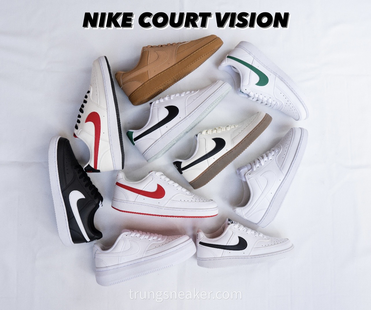 Giày Nike Court Vision Chính Hãng. Trả Góp 0%, Giá Tốt. Mẫu Mới 2026