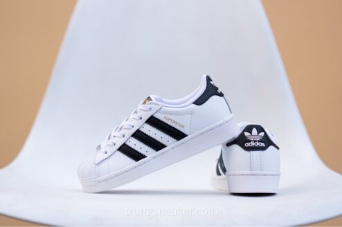 Giày trẻ em Adidas Superstar White Black FU7714